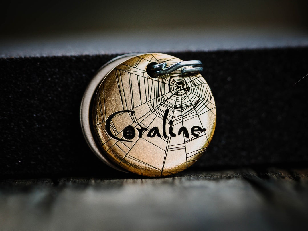 Coraline Dog Tag | Engraved | Copper | Personalized | Pet Id Tag | Cat ...