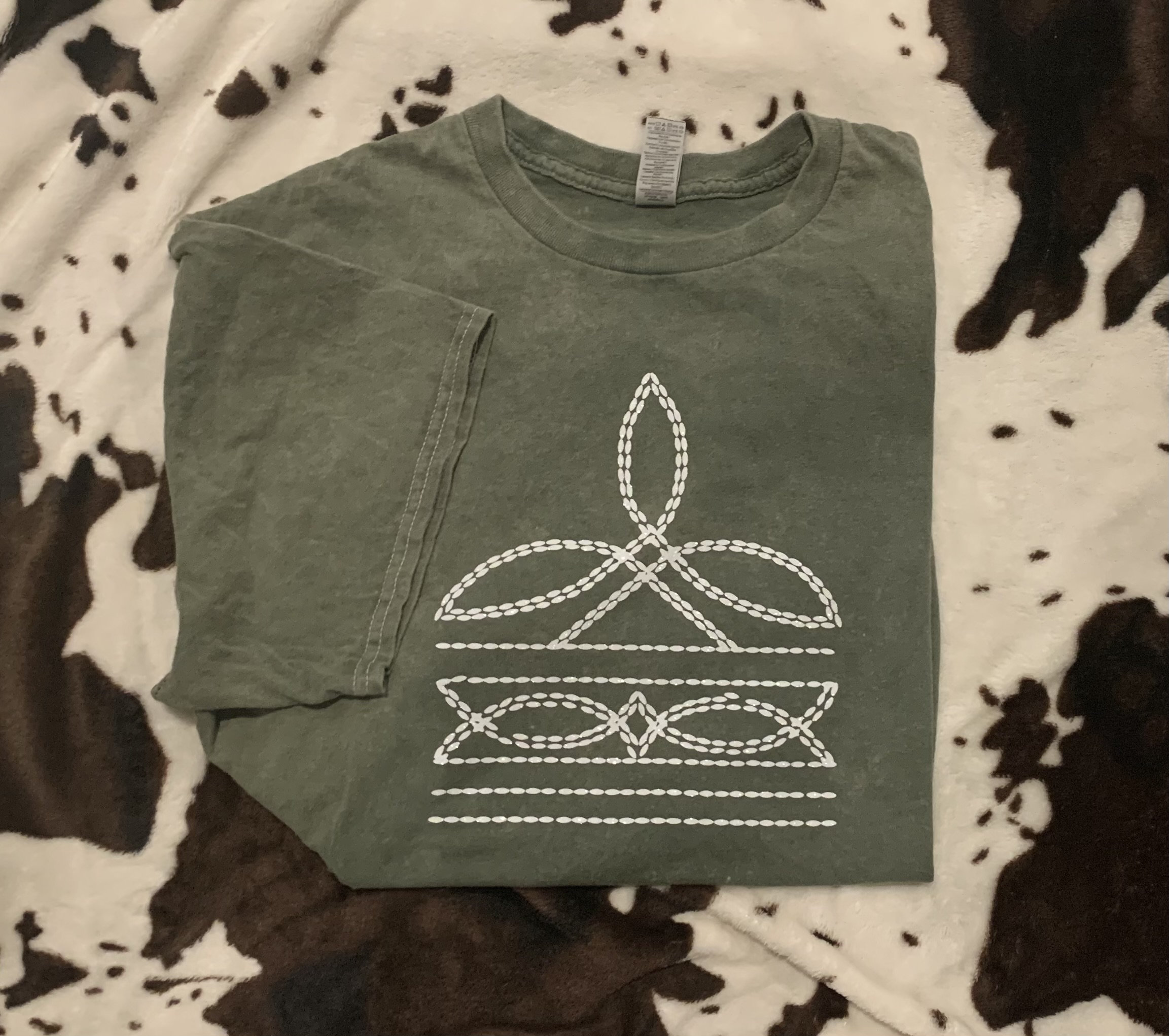 Acid Wash “boot Stitch” T-shirts - Etsy