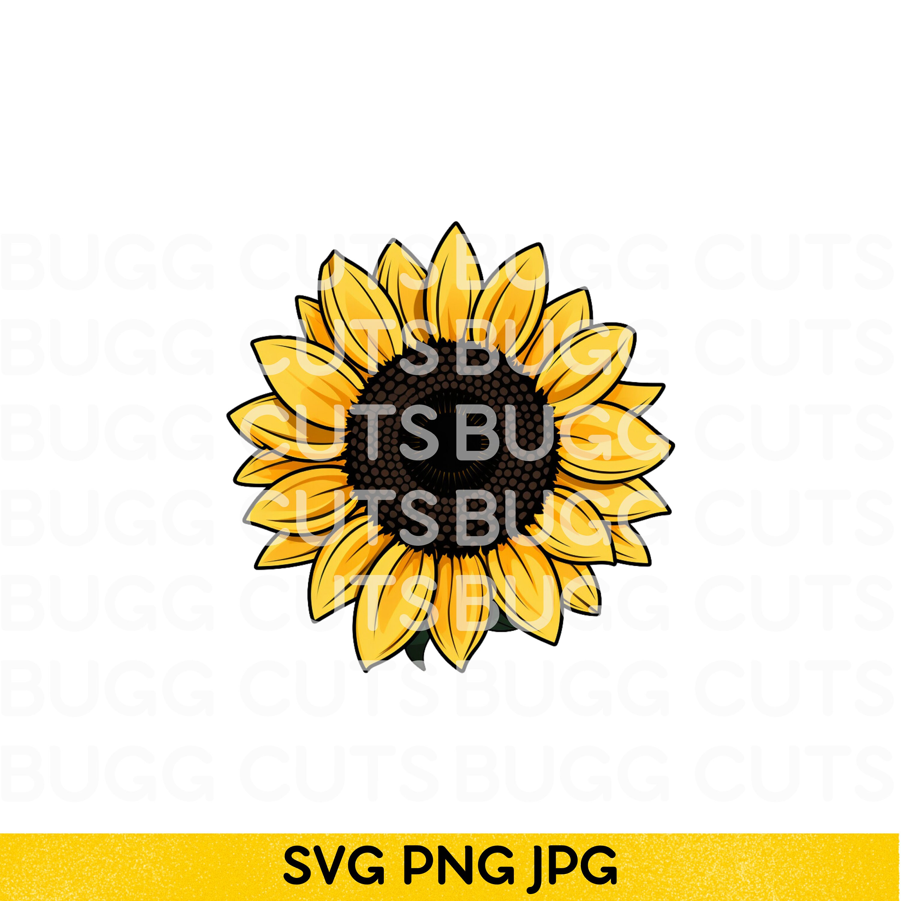 Sunflower Svg Bundle Cut Files for Cricut and Silhouette, Sunflower Png ...