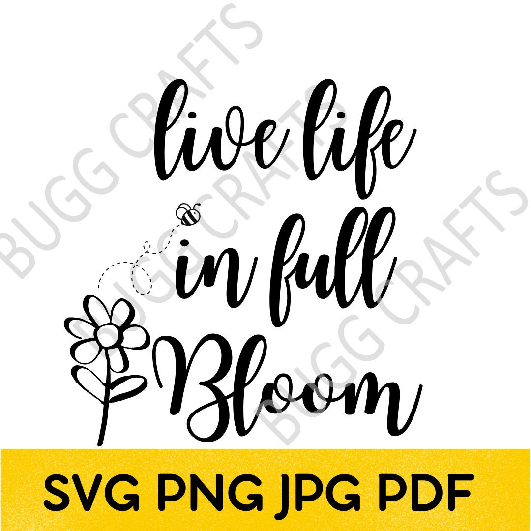 Spring SVG, Digital Download, Cricut File, Flower Svg, Digital Download ...