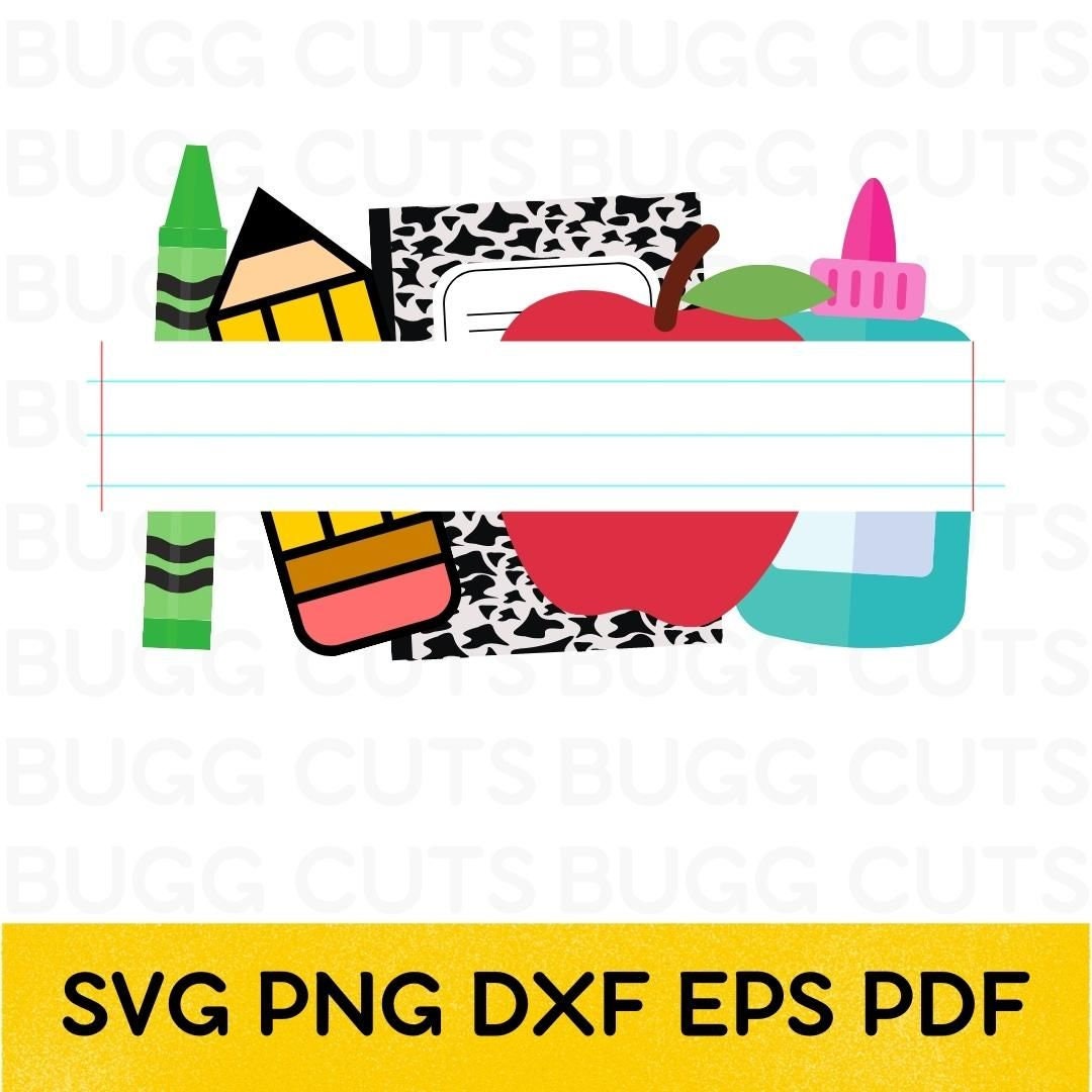 Personalized Split Monogram Vector File for Teachers - Customizable ...