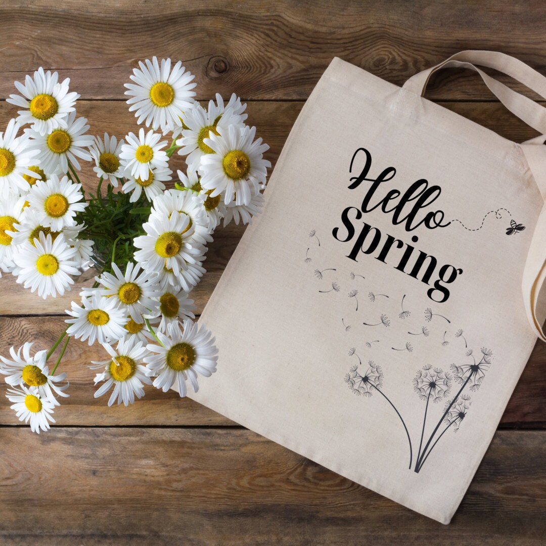 Hello Spring Vector File - Cheerful Floral Graphics for DIY Projects ...