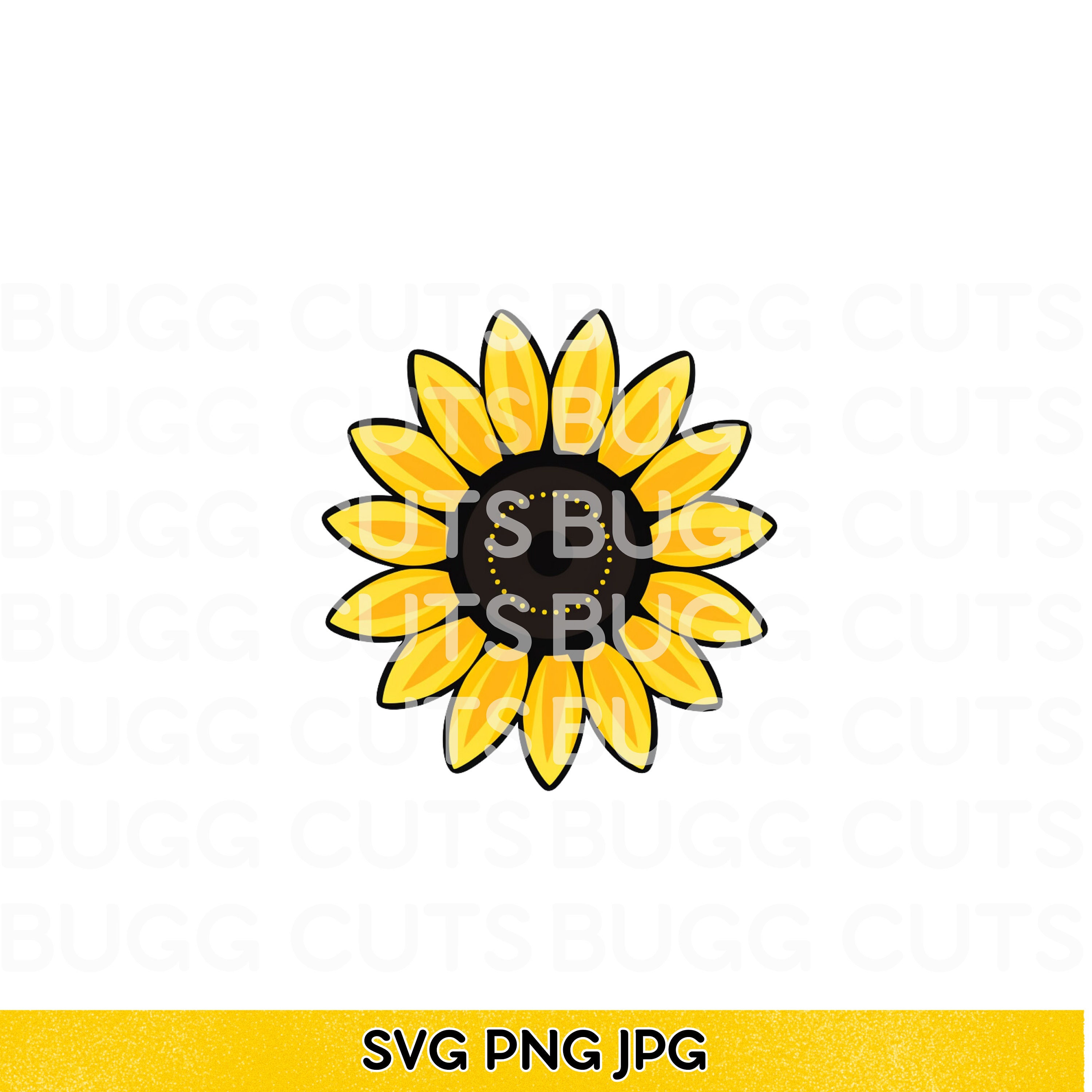 Sunflower Svg Bundle Cut Files for Cricut and Silhouette, Sunflower Png ...