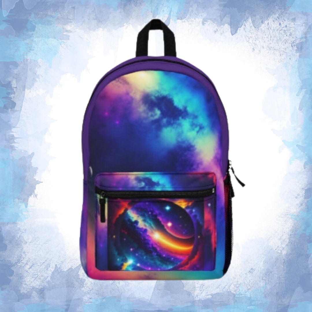 Purple Galaxy Backpack for Dreamers and Wanderers - Etsy