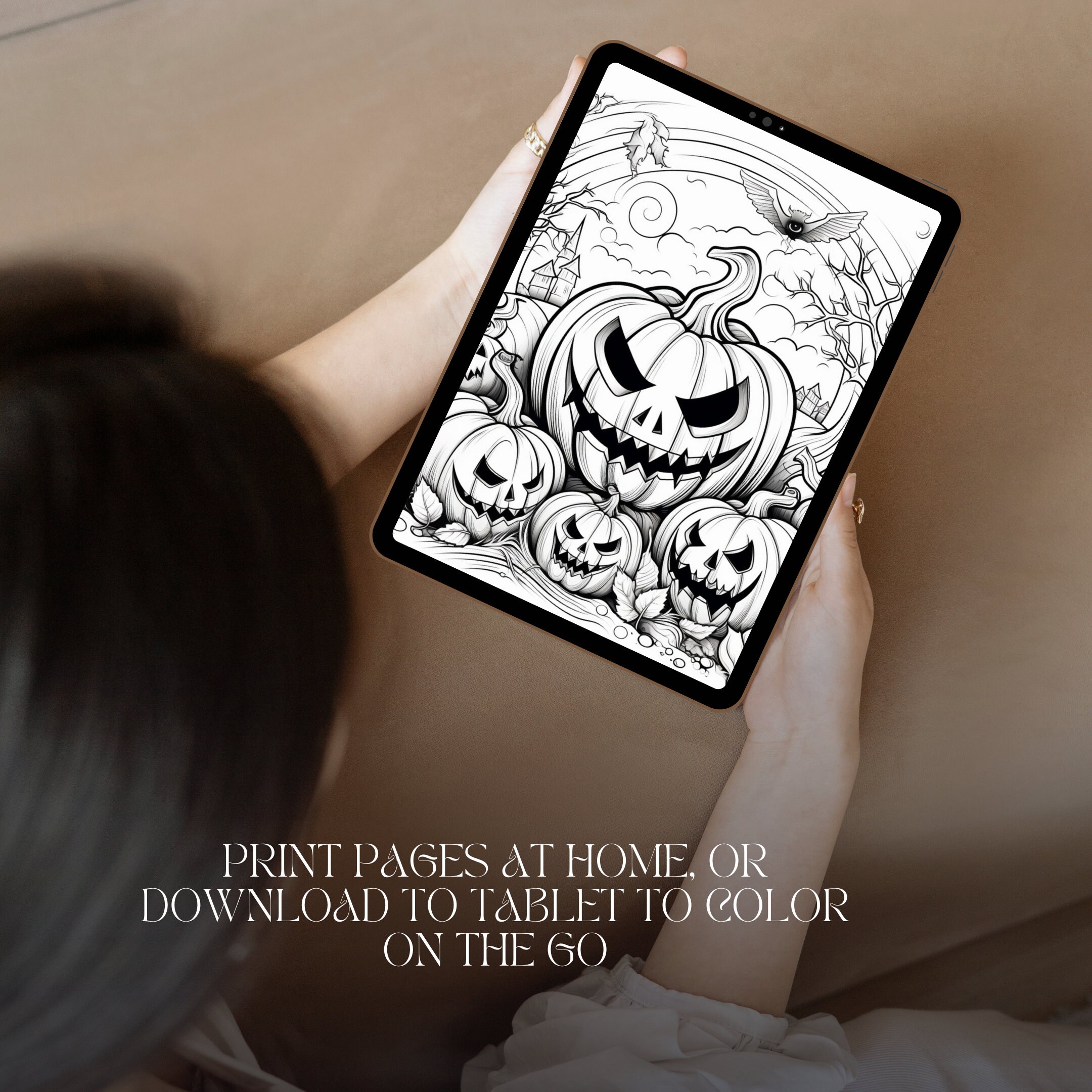 Halloween Bundle: Coloring Pages for Adults. 3 Full Coloring Books ...