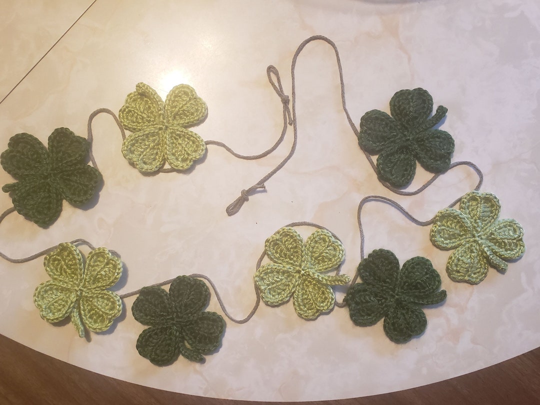 Shamrock Garland 4 Leaves Lucky Clove St. Patrick's Day - Etsy