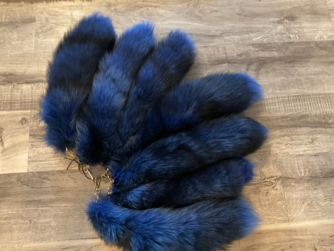 Large Ranch Fox Dyed Tails. Key Chain, Taxidermy, Art Craft Costum - Etsy