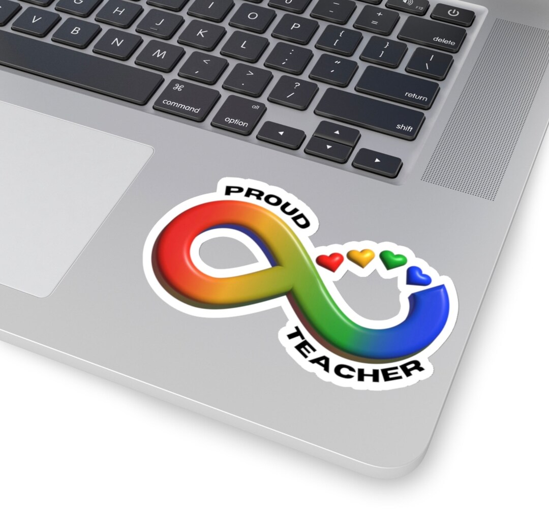 Proud Teacher Autism Kiss-cut Stickers - Etsy