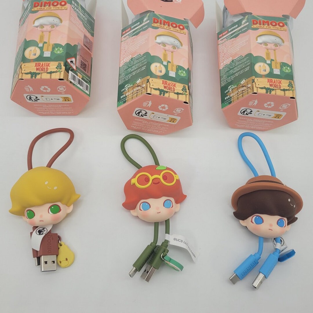 POPMART Dimoo Jurassic World TYPE-C USB Cable Charger figure - Etsy