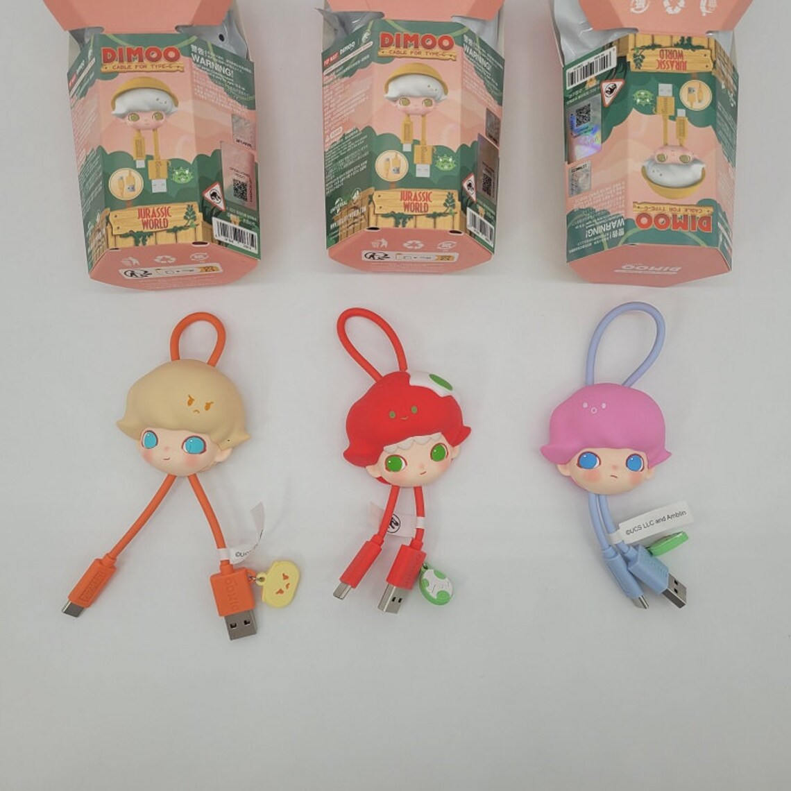 POPMART Dimoo Jurassic World TYPE-C USB Cable Charger figure - Etsy