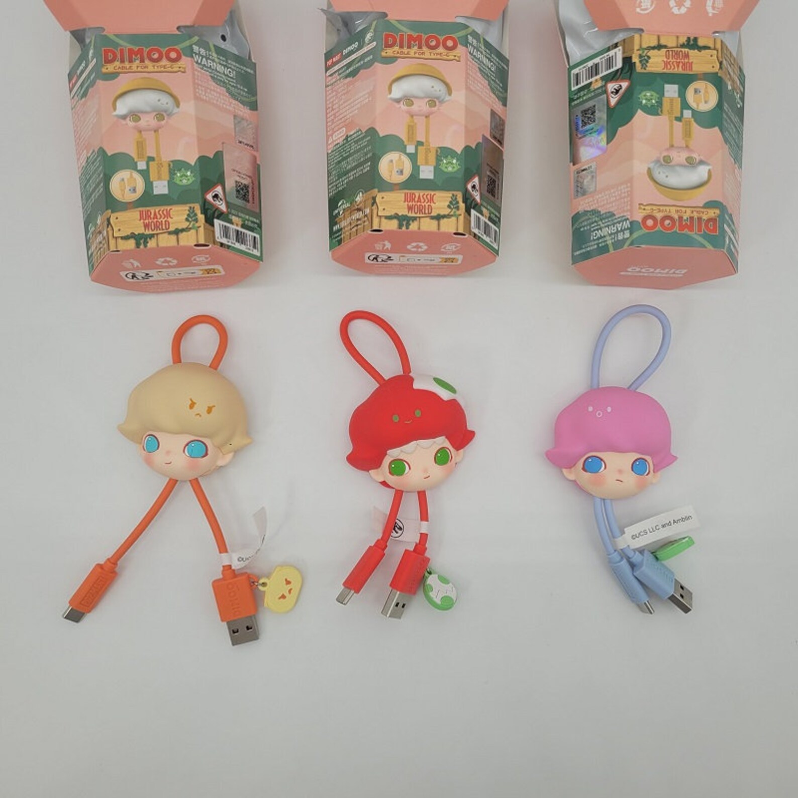 POPMART Dimoo Jurassic World TYPE-C USB Cable Charger figure - Etsy