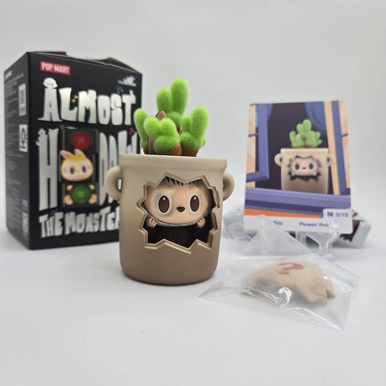 POPMART 8 LABUBU the Monsters Almost Hidden flower Pot 1pc - Etsy