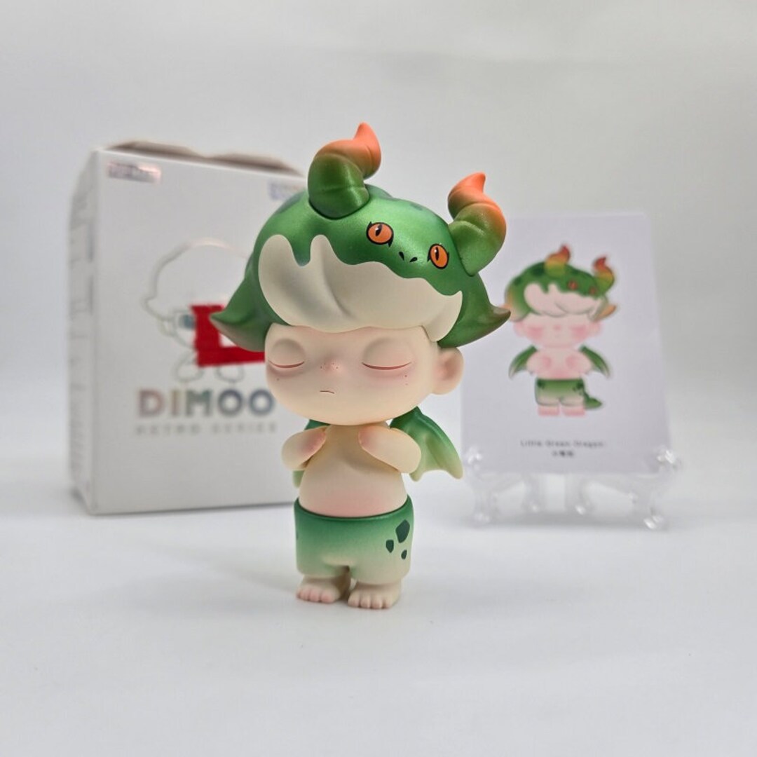 POPMART DIMOO Retro Series Figures 8 Little Green Dragon 1pc, NEW - Etsy