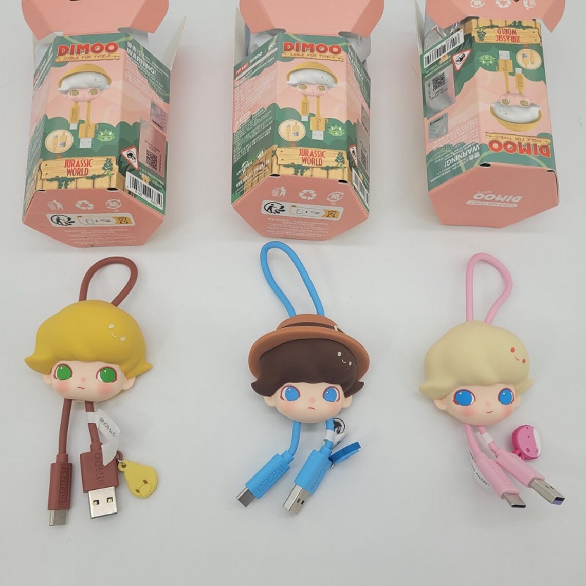 POPMART Dimoo Jurassic World TYPE-C USB Cable Charger figure - Etsy