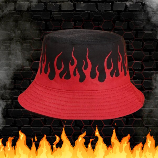 Flame Bucket Hat - Etsy