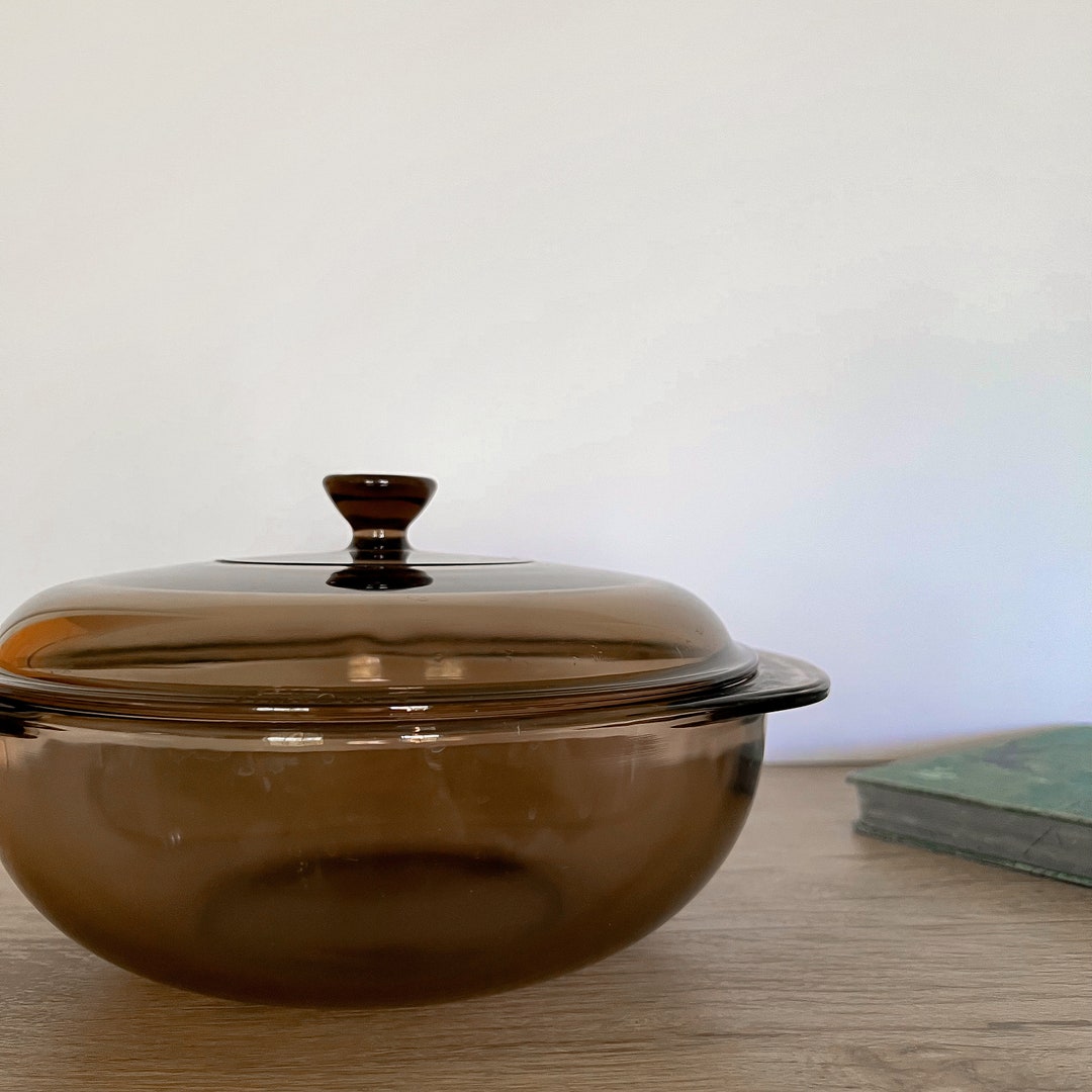 Vintage Corning Pyrex Visionware Smoke Color Oven and Microwave Safe ...