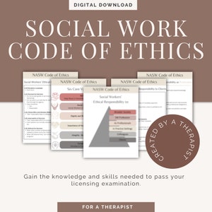 Social Work Code of Ethics Study Resource NASW - Etsy