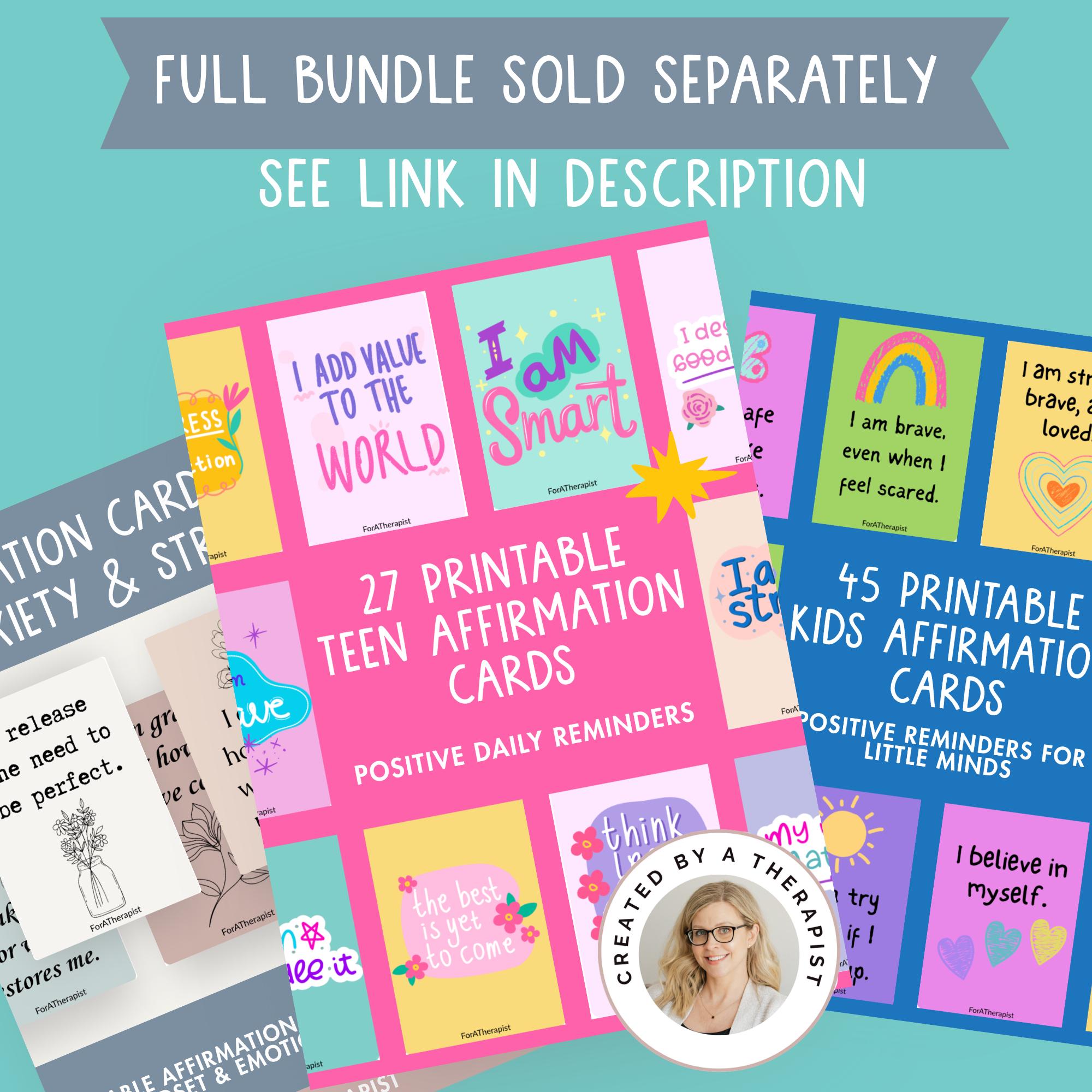 Kids Affirmation Cards Printable | Positive Affirmations for Children ...
