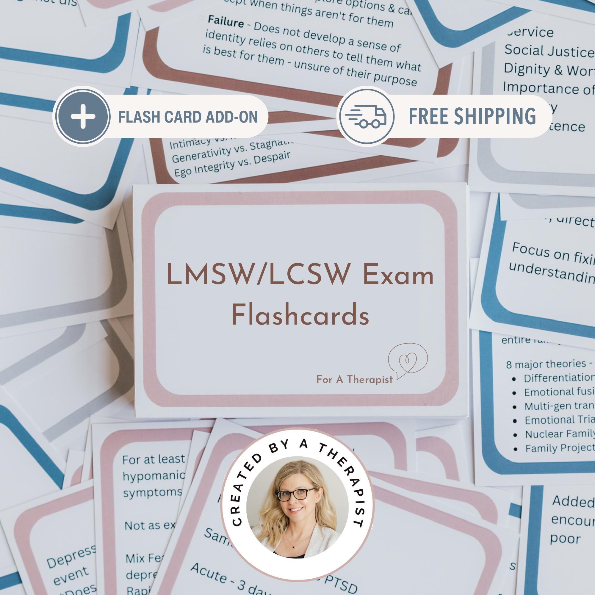 LMSW LCSW Exam Study Guide Cheat Sheets – 90+ Pages | ASWB Prep Book ...