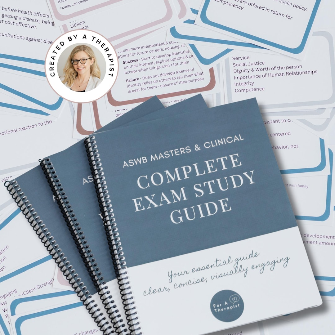 LMSW LCSW Exam Study Guide Cheat Sheets – 90+ Pages | ASWB Prep Book ...