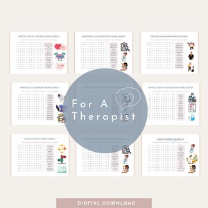 Mindfulness Word Search Puzzle Bundle: Social Work & Mental Health (PDF ...