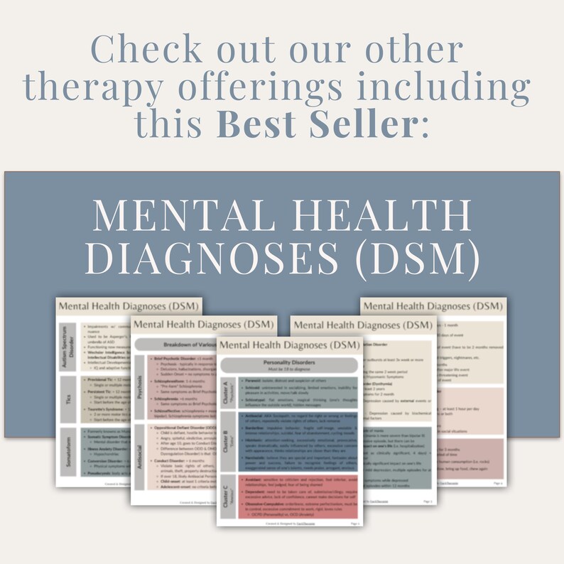 Personality Disorders – DSM-5 DSM-5TR | Cheat Sheet | Therapy Handout ...
