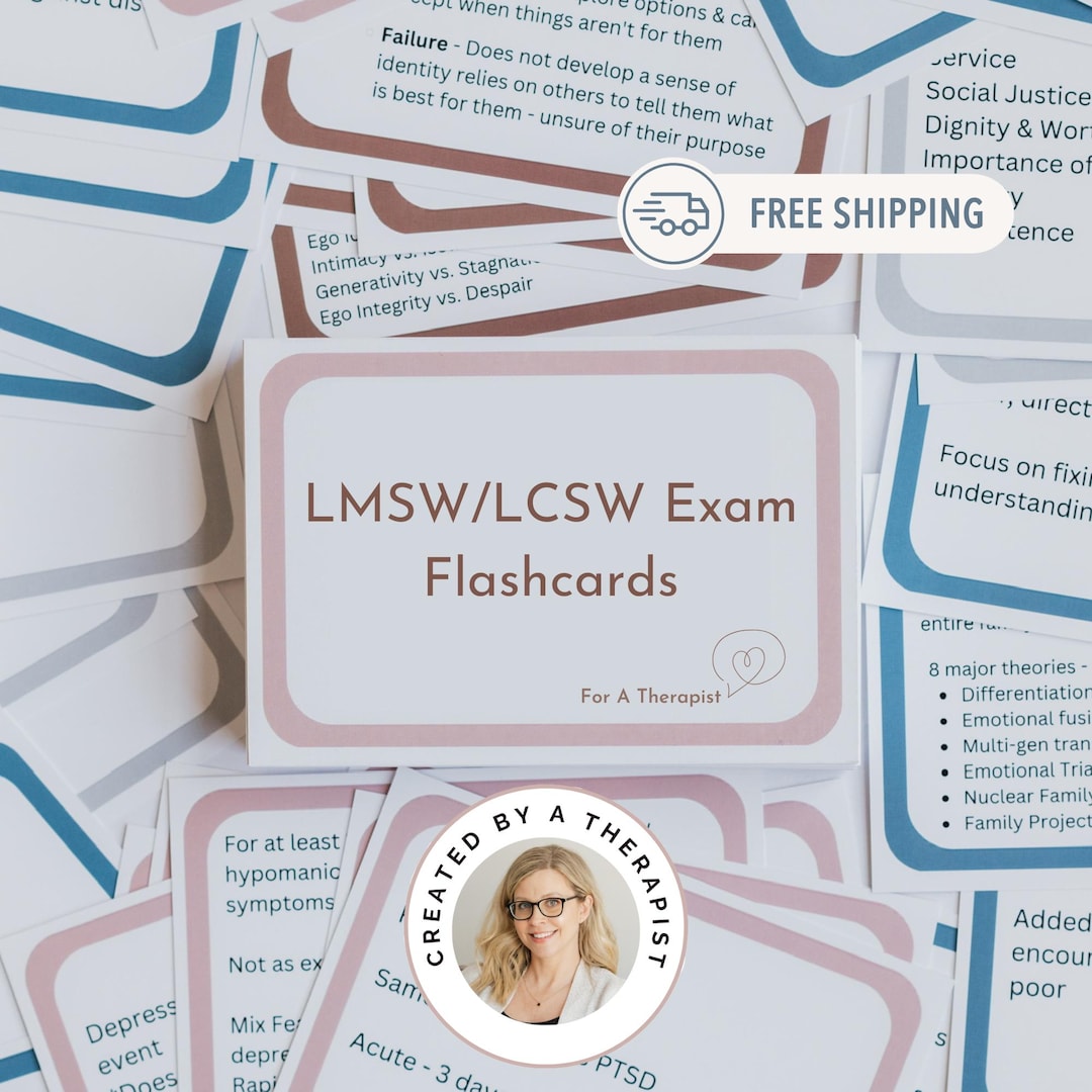LMSW LCSW Exam Flashcards – Social Work Study Guide | DSM-5 ...