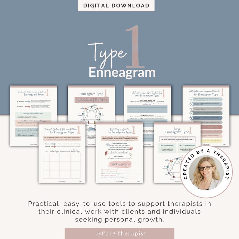 Enneagram Type One, the Reformer | Self-reflection & Growth Printable ...