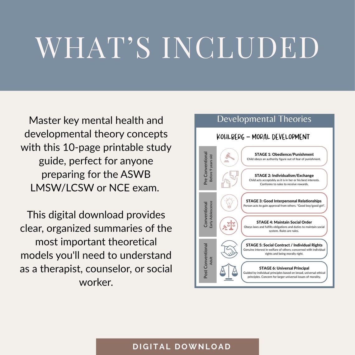 Developmental Theories Study Guide – Social Work & Mental Health Exam ...