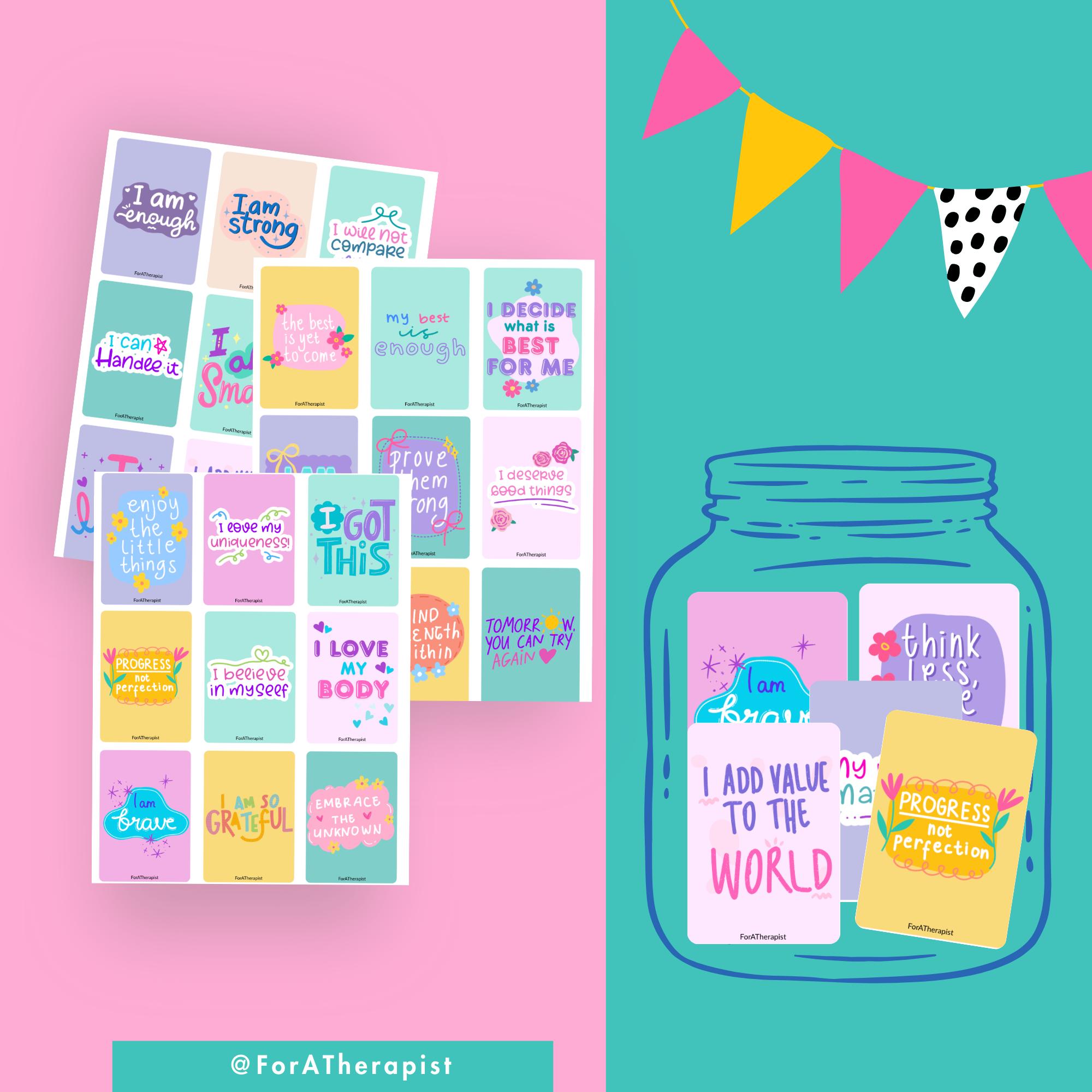 Teen Affirmation Cards Printable | Positive Self Talk Cards for Teens ...