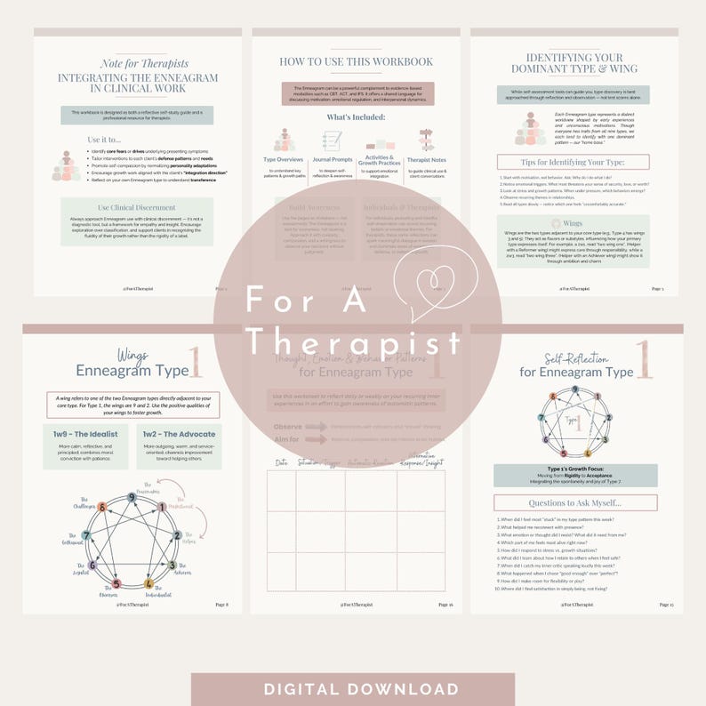 Enneagram Type One, the Reformer | Self-reflection & Growth Printable ...