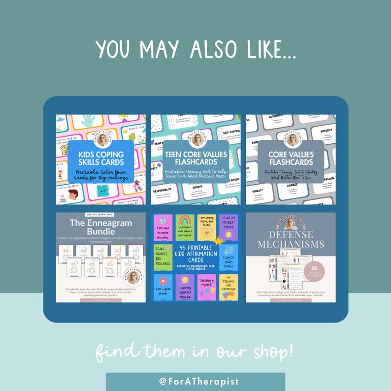 Social Anxiety Coping Skills Cards, Therapy Worksheet, Anxiety Relief ...