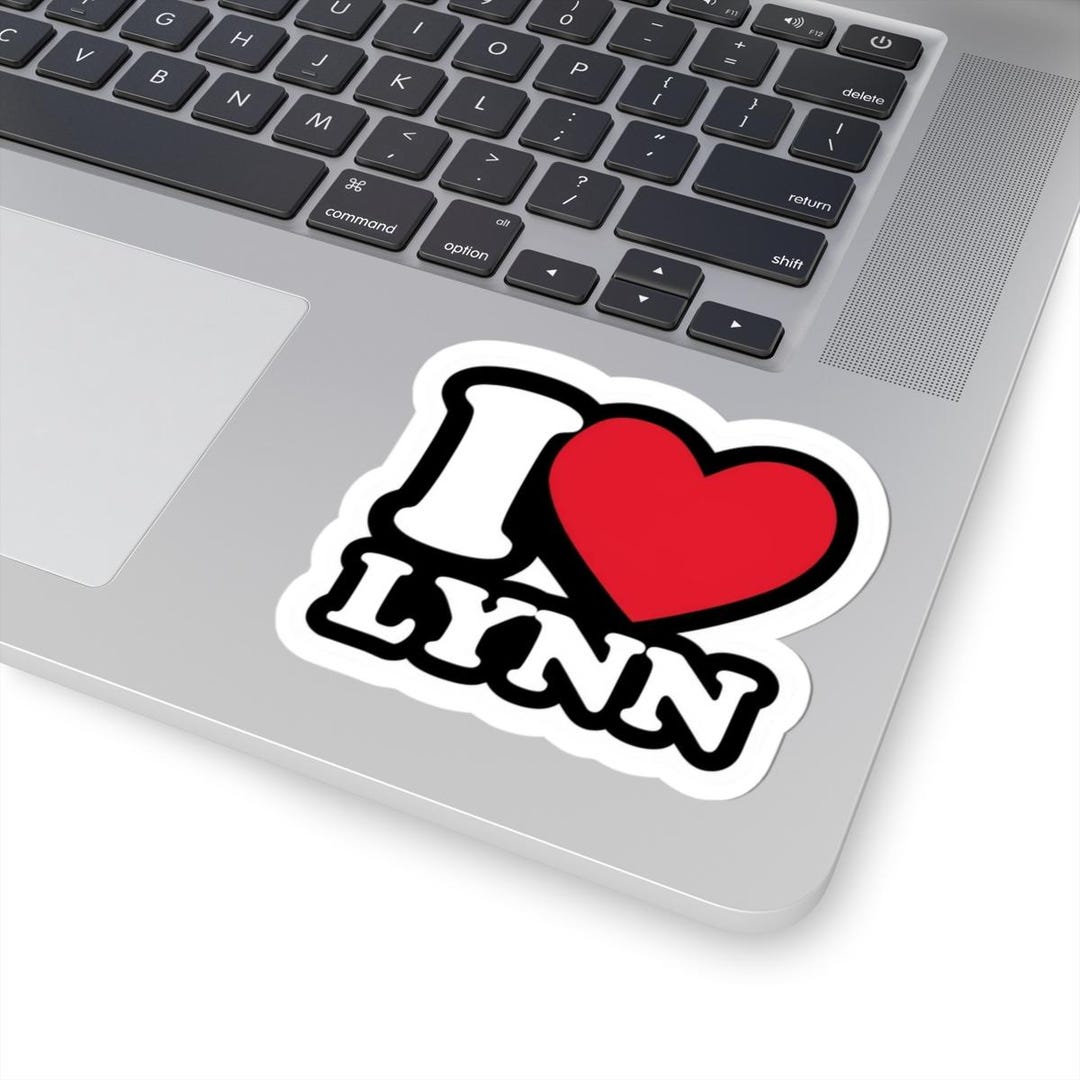 Kiss-cut Stickers - I Love Lynn, Cute Sticker Set, Romantic Gift ...