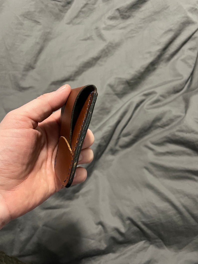 Handmade Leather Flap Wallet - Etsy
