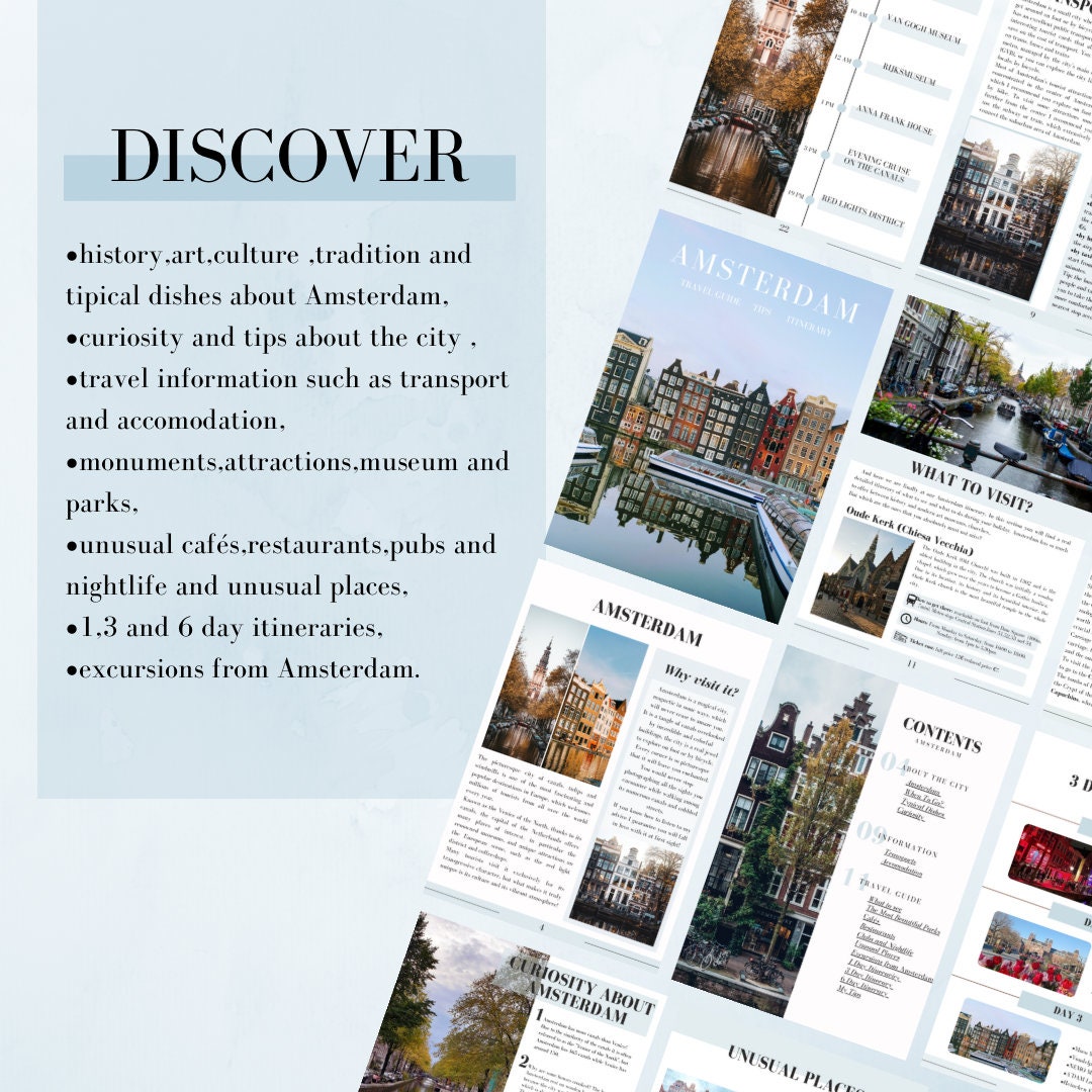 Amsterdam Digital Travel Guide Itinerary Europe Destination Guide ...