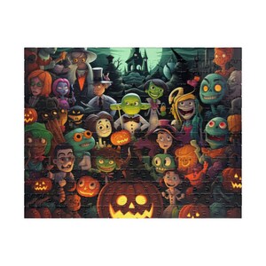 Halloween Puzzle, Fall Puzzle, Halloween Jigsaw Puzzle, Pumpkin Puzzle ...