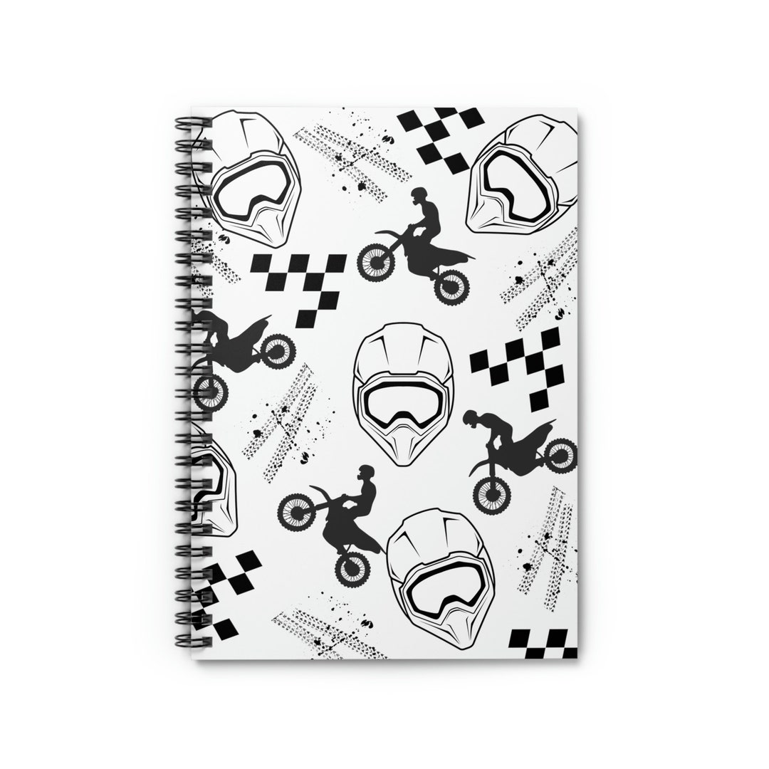 Take Note and Rev Up: Motocross-themed Spiral Notebook for the Ultimate ...