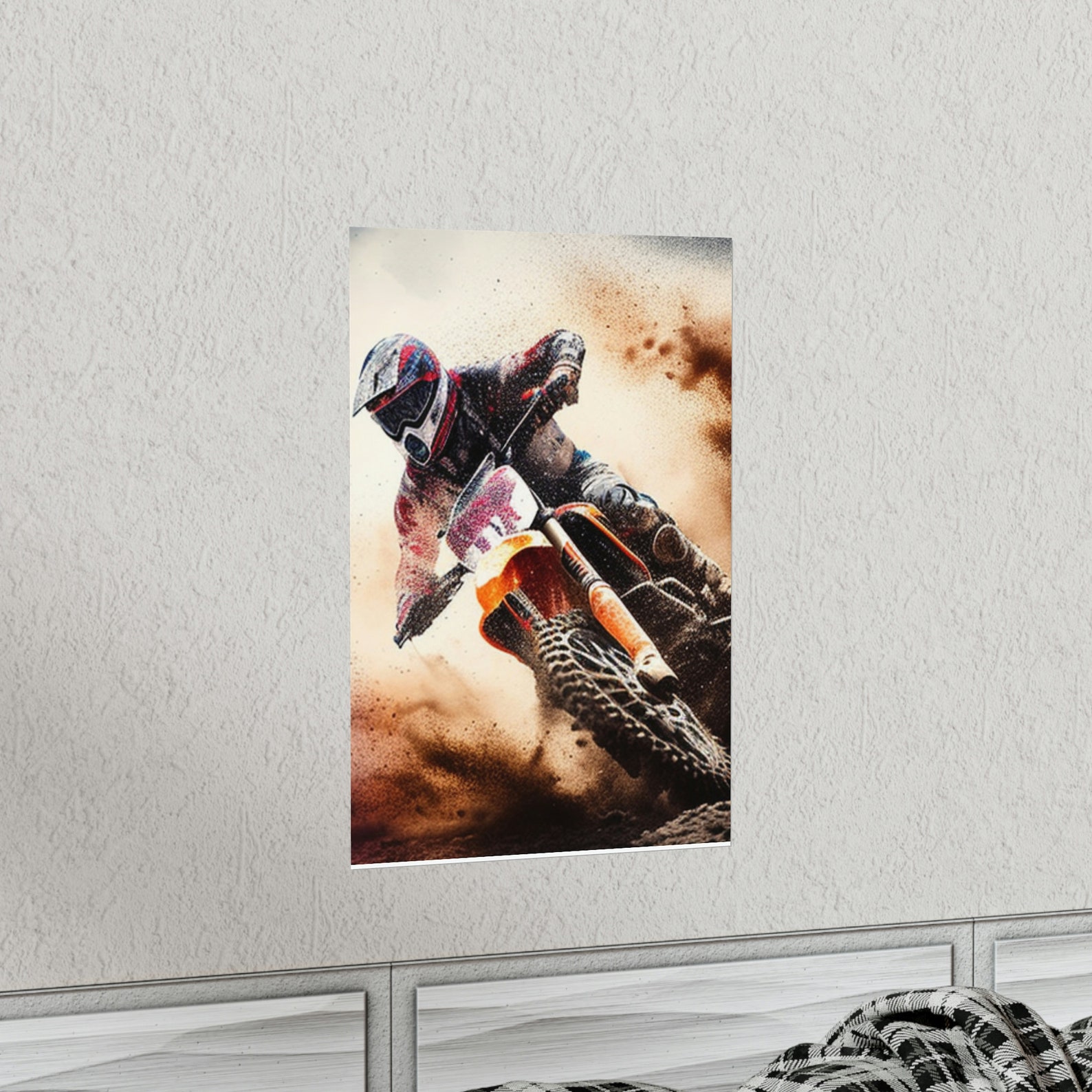 Motocross Rider Poster 12 X 18 - Dirt Bike Poster - Moto Racing - Race ...