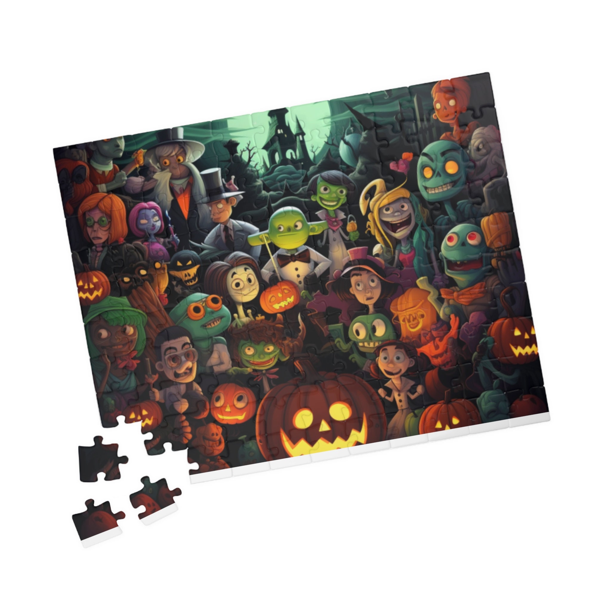 Halloween Puzzle, Fall Puzzle, Halloween Jigsaw Puzzle, Pumpkin Puzzle ...