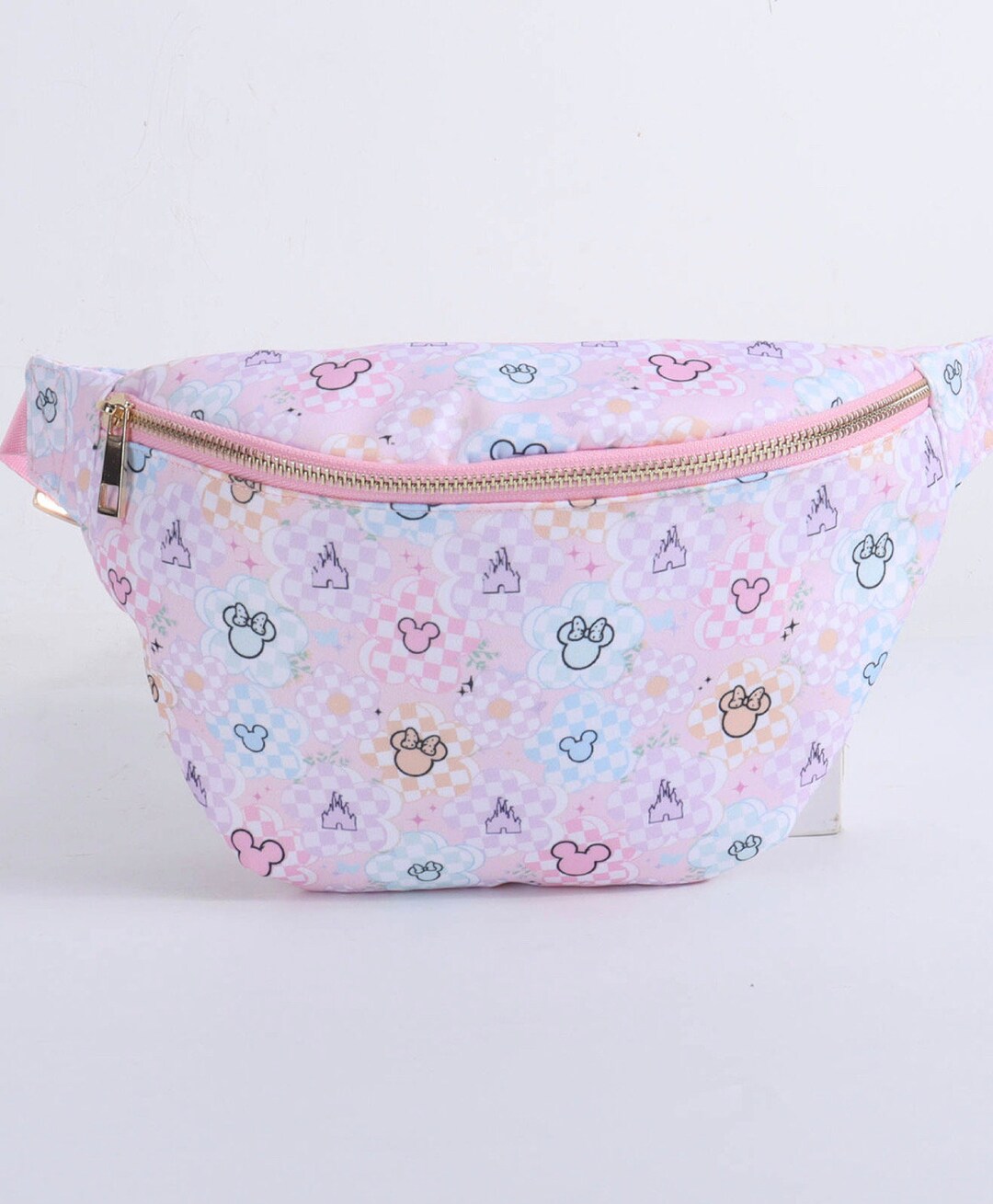 NEW!! Jumbo Pastel Flower Fanny Pack |castle Bag | Checkered Print ...