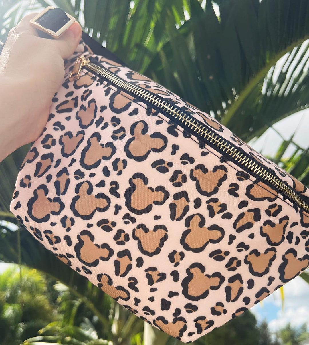 NEW!! Large Leopard Fanny Pack/leopard Mouse Fanny Pack/ak/ Theme Park ...