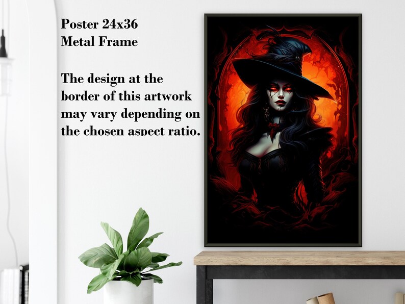 Vampire Wall Art - Witch Vampire Poster - Fantasy Art Canvas ...