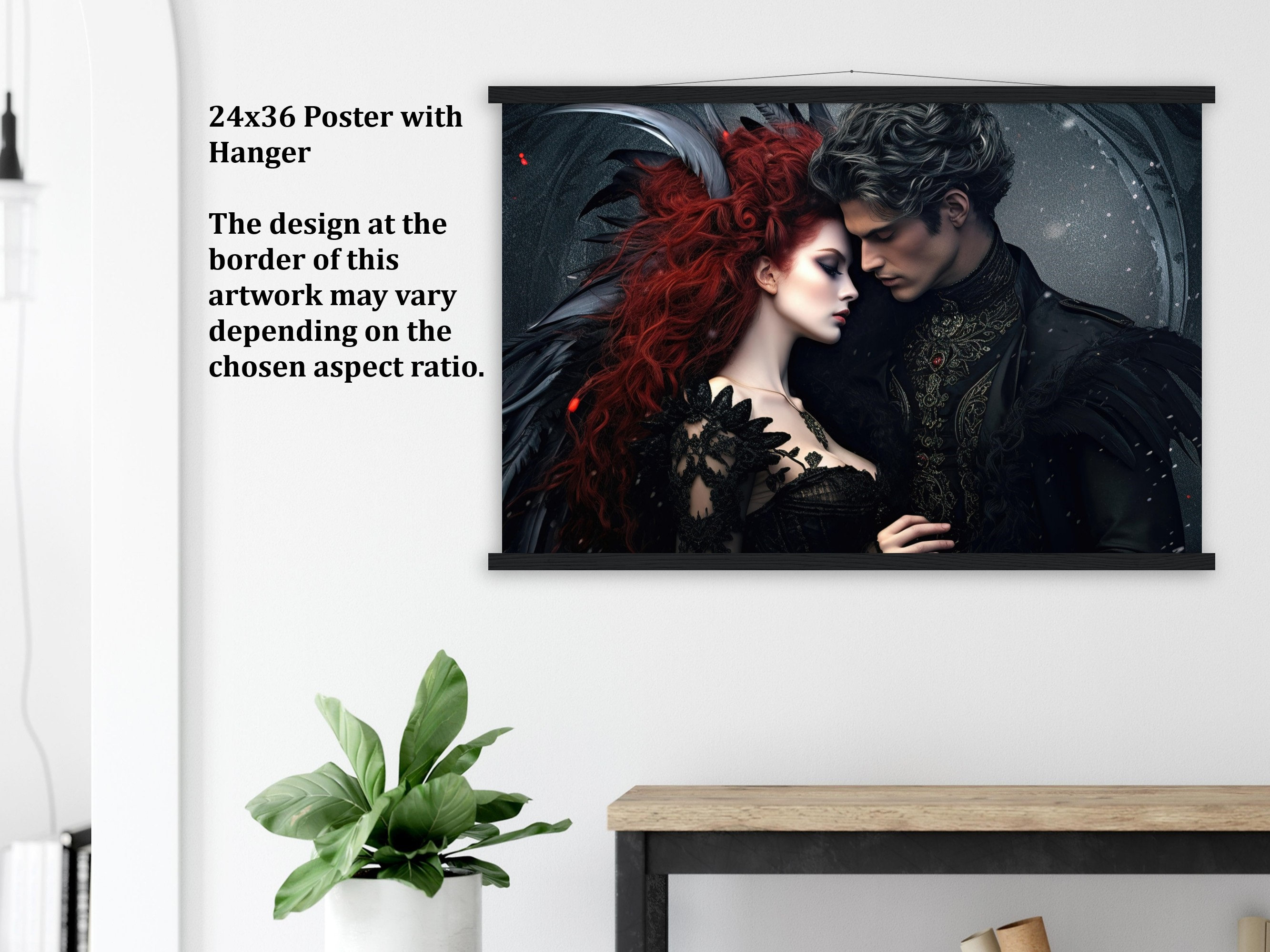 Gothic Romance Wall Art Victorian Couple Poster Fantasy Art - Etsy Canada
