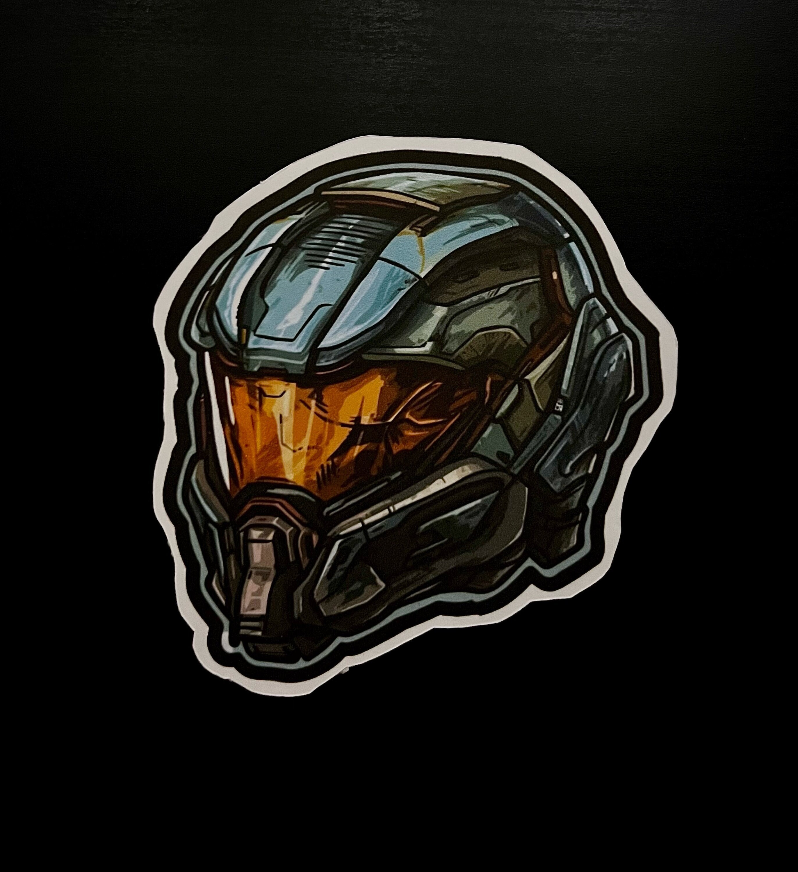 Halo 4 Warrior Helmet Pepakura