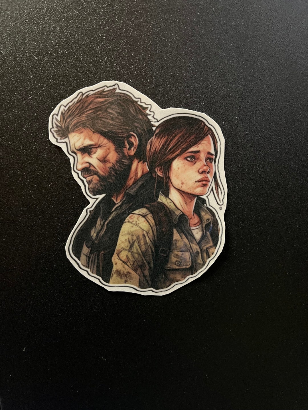 Joel and Ellie Cartoon Sticker - Etsy