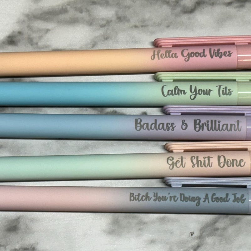 Swearing Pens Custom - Etsy