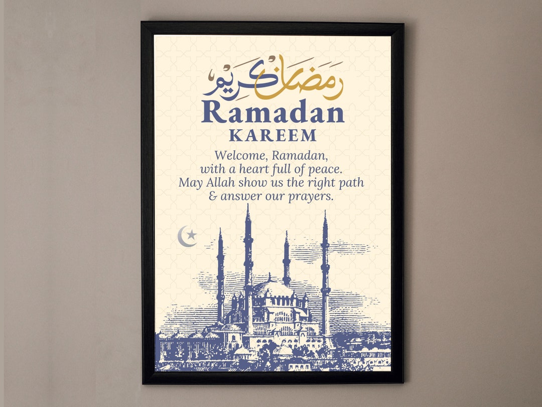 Printable Ramadan Kareem Sign | Ramadan Decor | Mubarak Bunting Banner ...