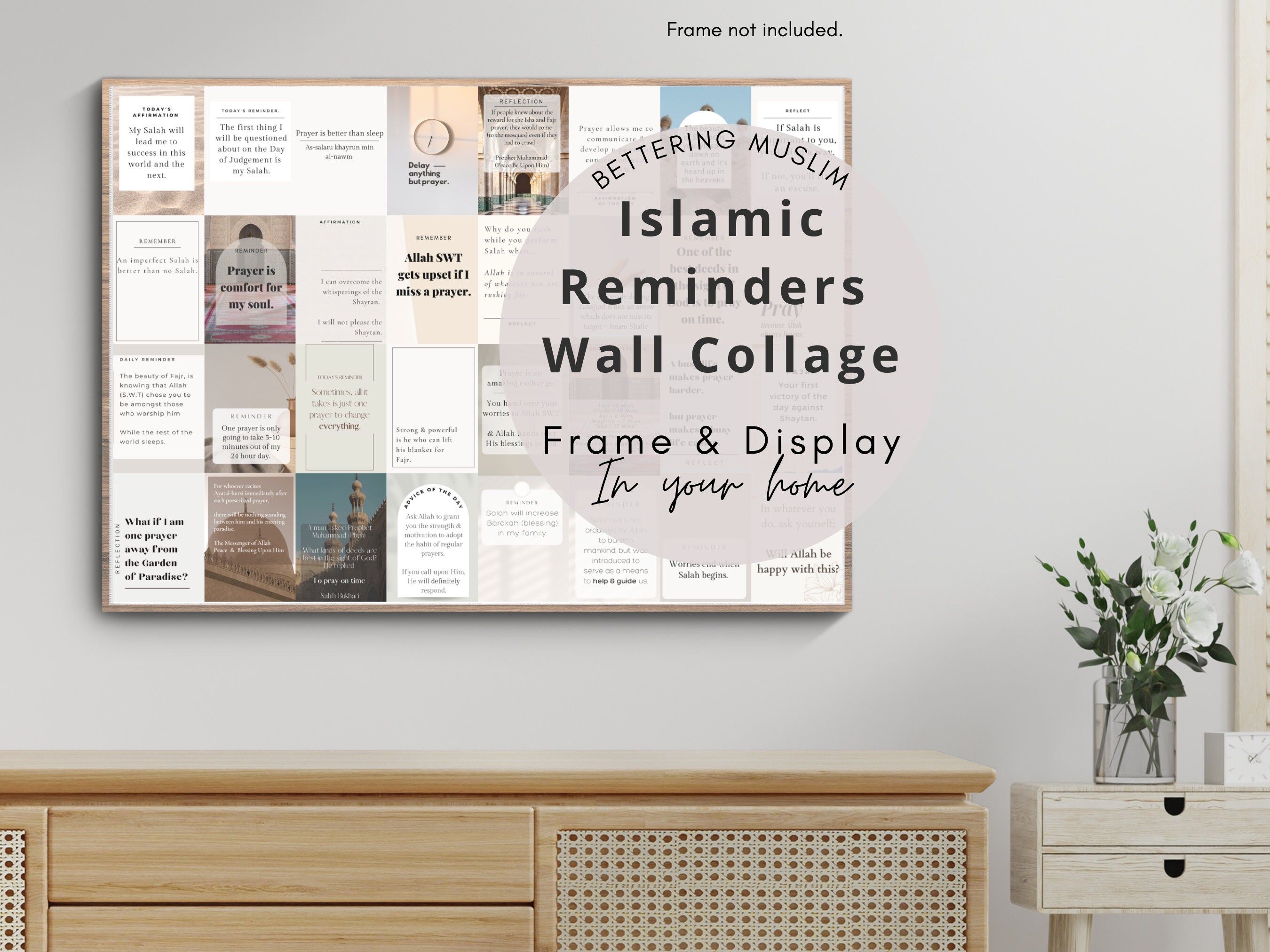 32 printed Muslim Motivational Salah prayer Affirmations 100% Profit ...