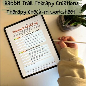 Therapy Client Check-in Worksheet | 1-page PDF + Printer-friendly ...