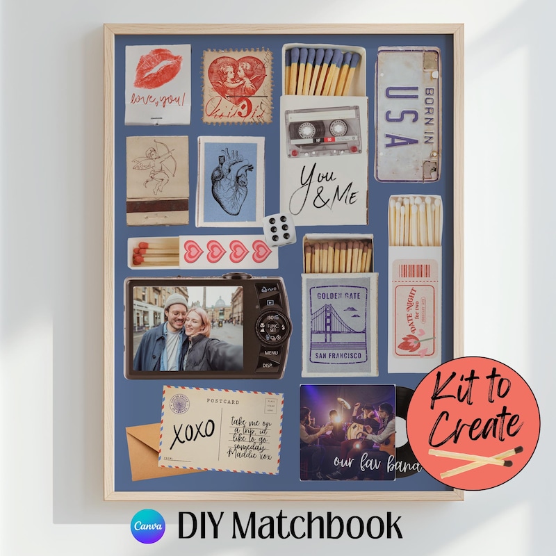Matchbox Template Poster - Etsy